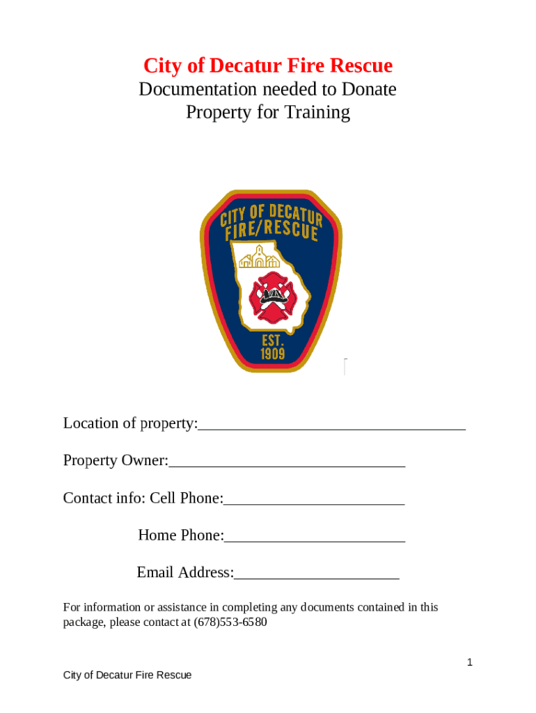 Home - City of Decatur Fire Department Doc Template | pdfFiller