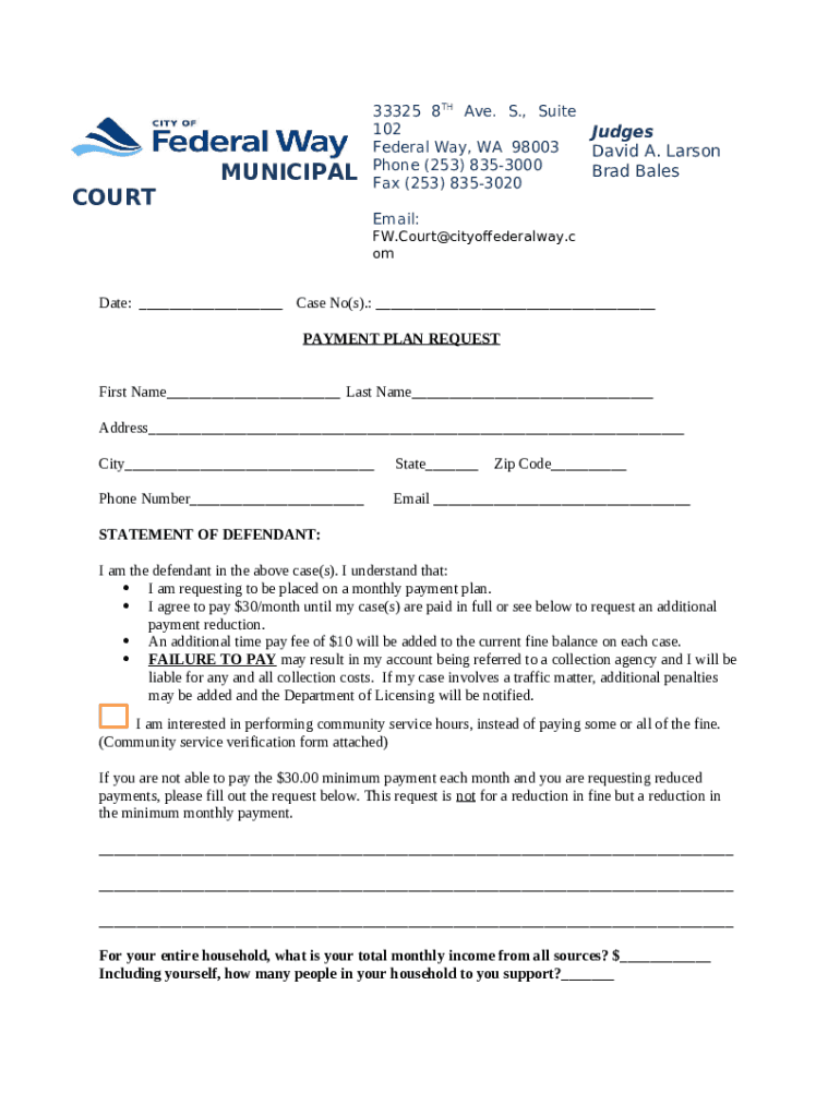 Judge David A. Larson Doc Template | pdfFiller