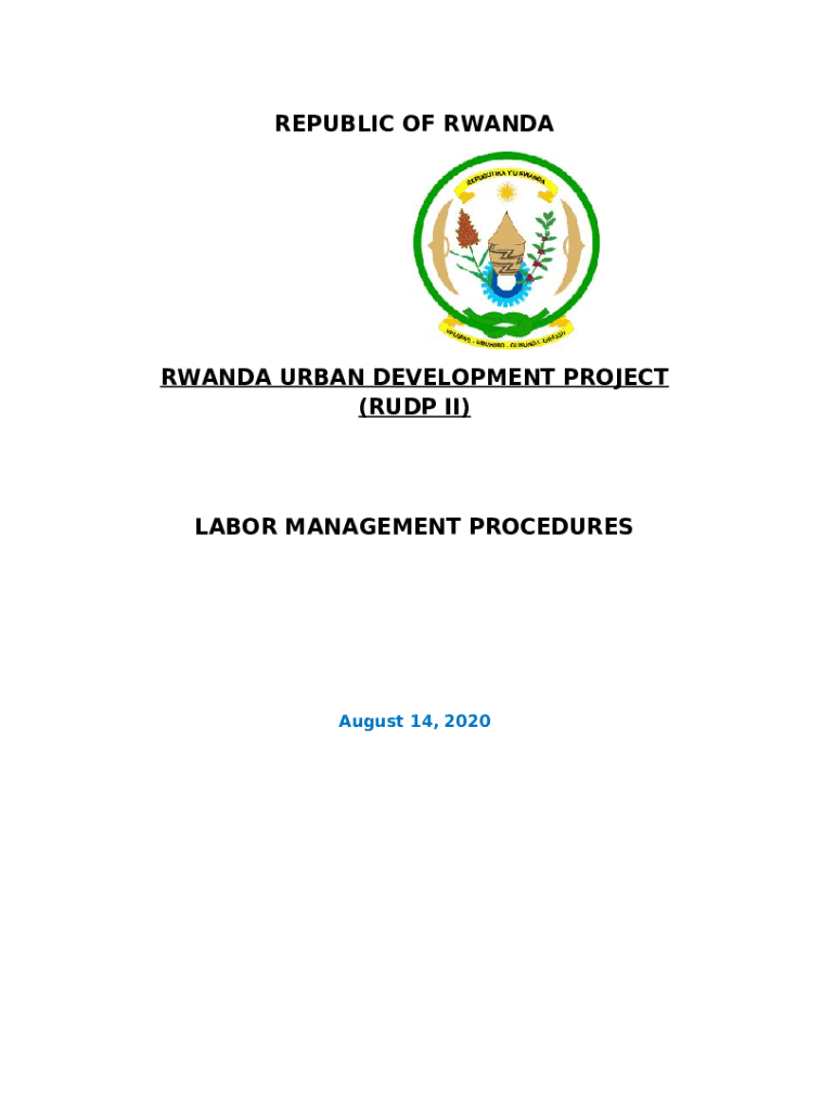 Rwanda Urban Development Project II-RUDP II Umujyi wa ... Doc Template ...