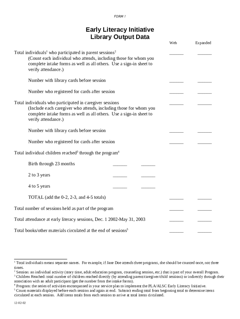 Penny Severns Family Literacy Grant Application Example Doc Template ...