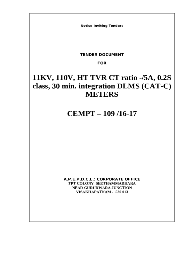 11KV, 110V, HT TVR CT ratio -/5A, 0 Doc Template | pdfFiller