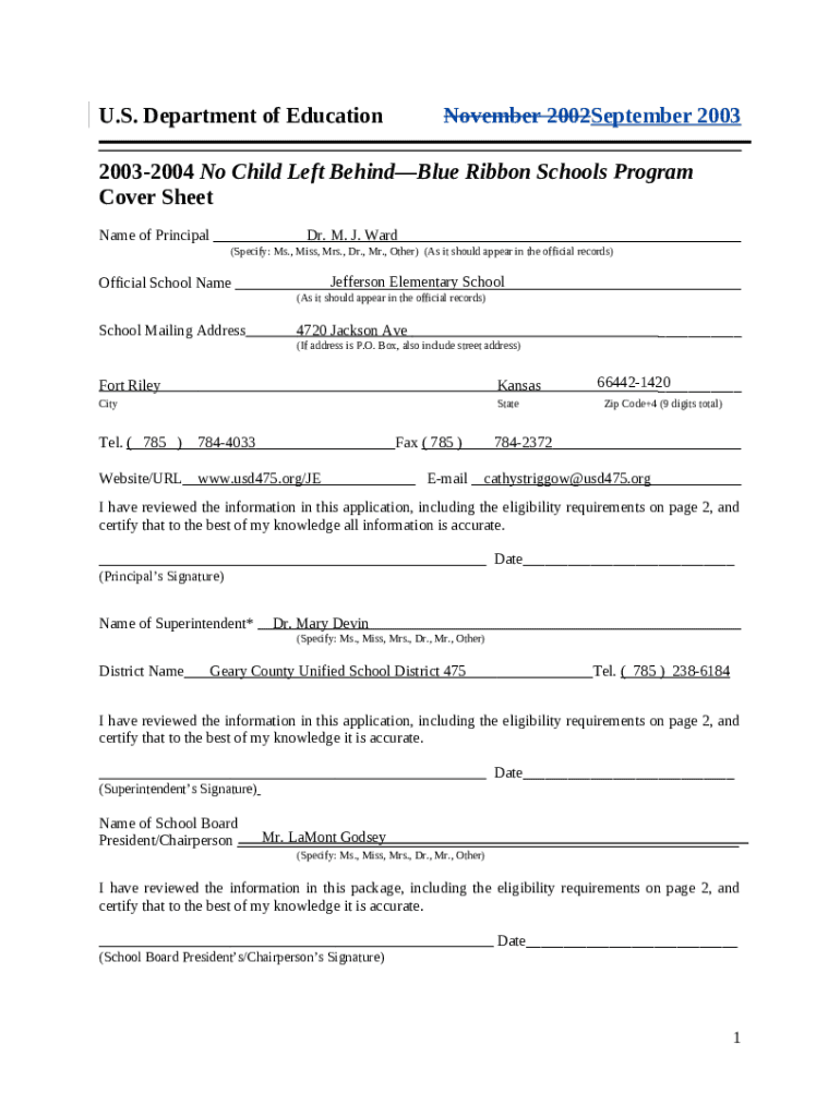 Jefferson Elementary School -- Application - www2 ed Doc Template ...