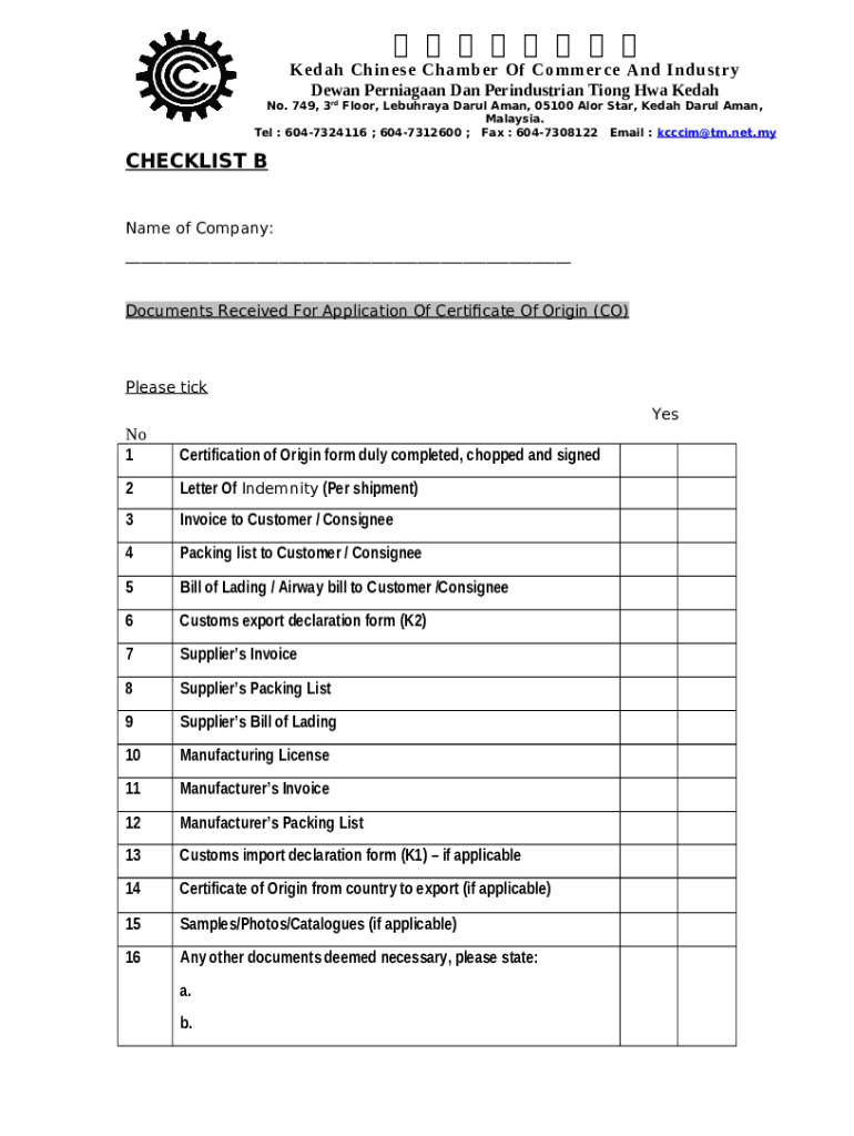 Certificate of Origin - export.gov Doc Template | pdfFiller