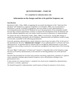 QUESTIONNAIREPART III Doc Template | pdfFiller