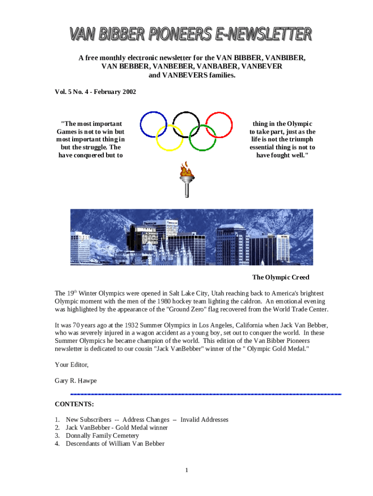 Pop-up Newsletters, Great Photo Books, Olympic Level ... Doc Template ...