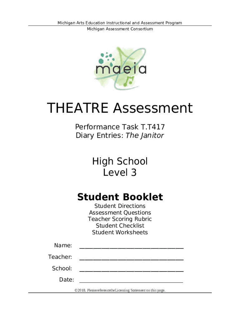 THEATRE Assessment Doc Template | pdfFiller