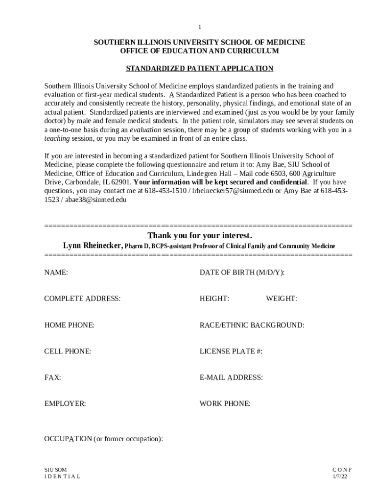 An overview of the uses of standardized patients for ... Doc Template ...