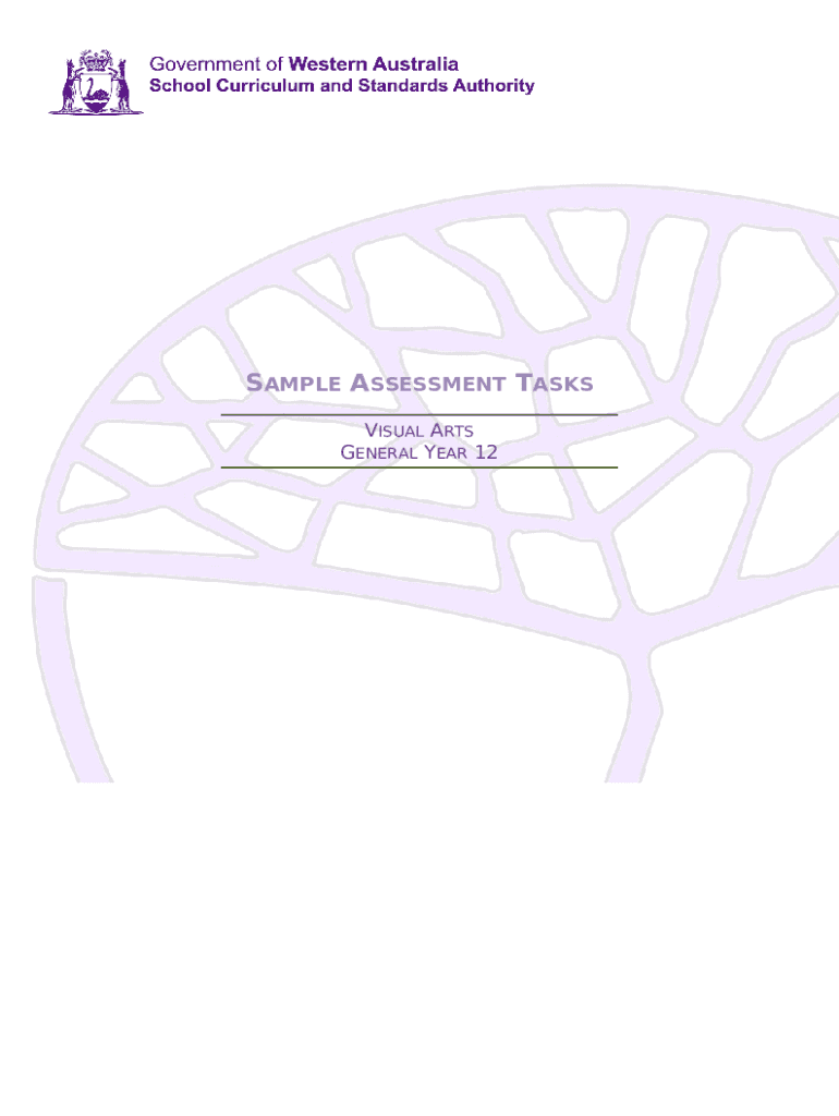 Visual Arts General Y12 sample assessment tasks ... - SCSA - senior ...
