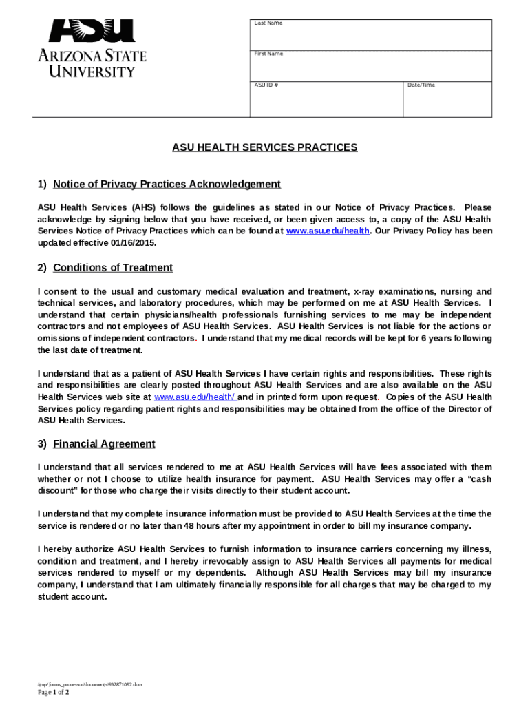 Online ASU ID # Fax Email Print Doc Template | pdfFiller