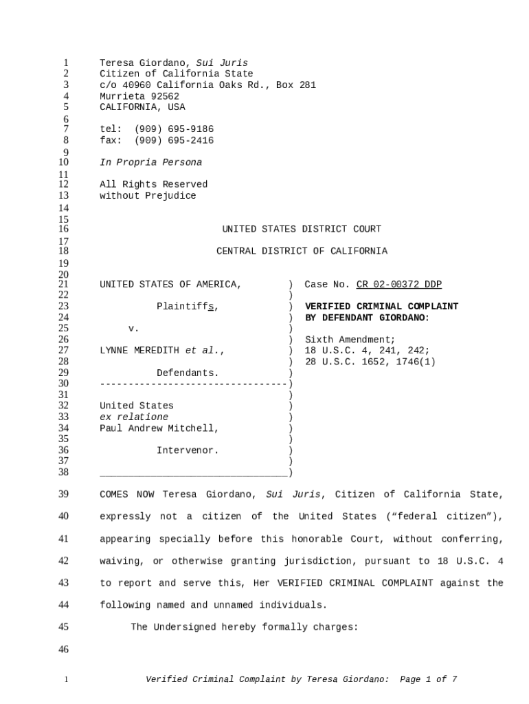 123 - Paul Andrew Mitchell, BA, MS Private Attorney General Doc ...