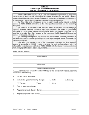 Land Use Restriction Agreement for Multifamily Housing Doc Template ...