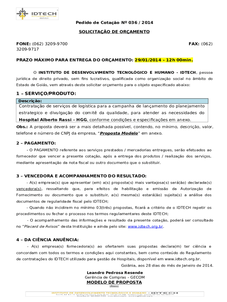 Nota: Esta publicao fora veiculada no website do IDTECH ... Doc Template | pdfFiller