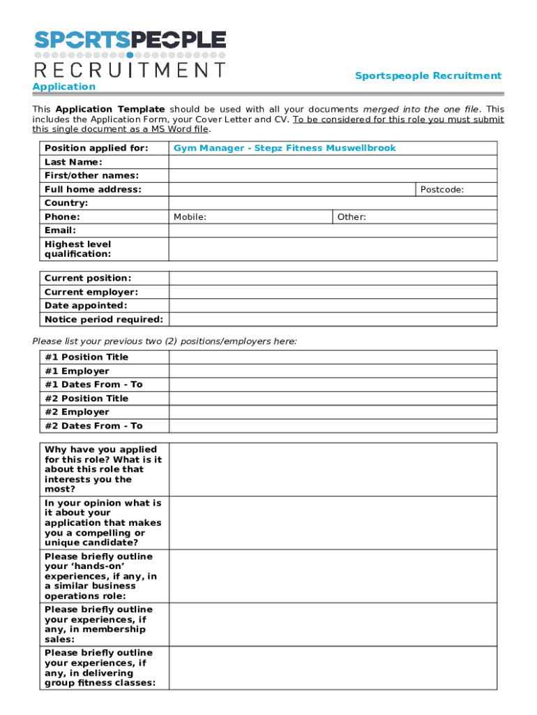 HOW TO APPLY - Sportspeople Recruitment Doc Template | pdfFiller