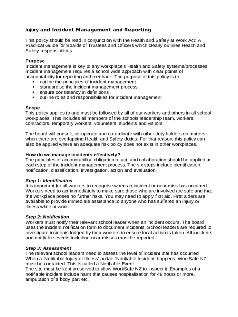 Example-HaS-Policy-Injury-and-Incident-Management-and ... Doc Template ...