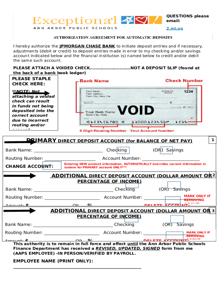 I hereby authorize the JPMORGAN CHASE BANK to initiate deposit entries ...