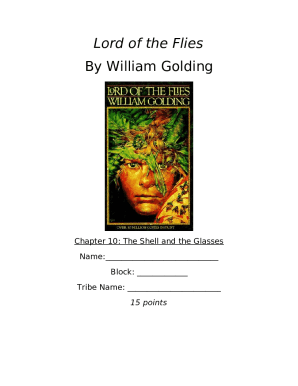 Lord of the Flies Chapter 10 Summary & Analysis Doc Template | pdfFiller