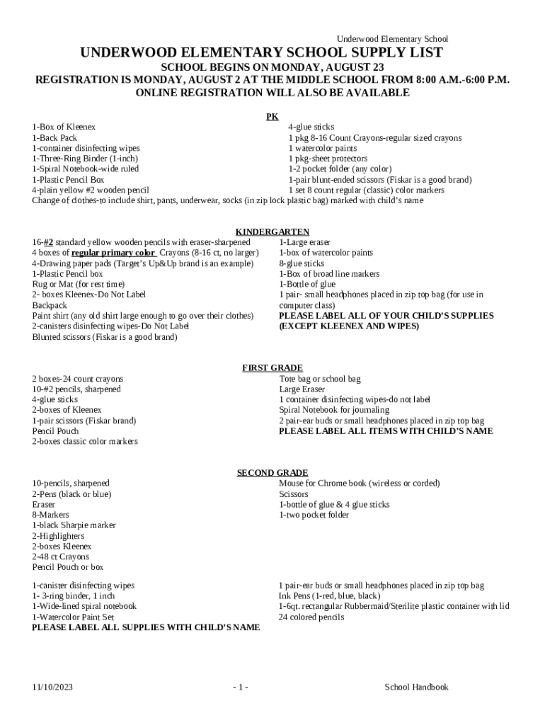 Register (All Fields Required) - Underwood Community Schools Doc ...