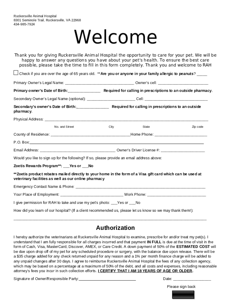 Download Welcome & Disclosure Doc Template | pdfFiller