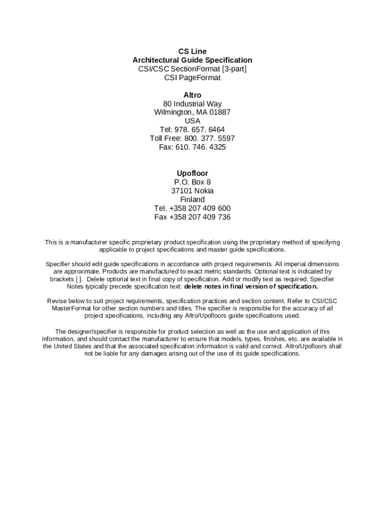 New Fabreeka-TIMStructural Thermal Break CSI 3-Part ... Doc Template ...