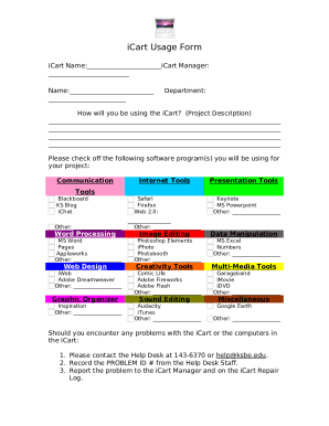 iCart Usage - blogs ksbe Doc Template | pdfFiller