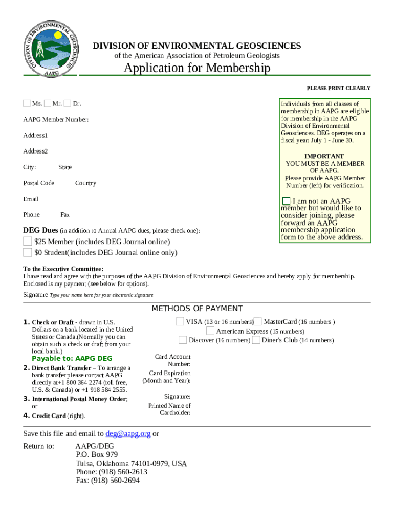 AAPG Statements Doc Template | pdfFiller
