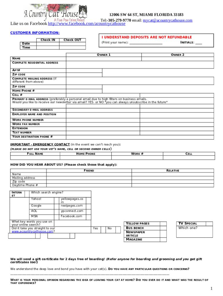 Complete residential address Doc Template | pdfFiller
