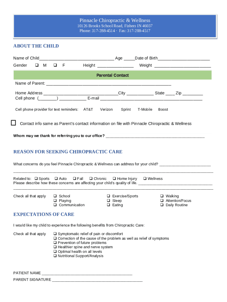 Biographical Ination ABC - Child Doc Template | pdfFiller