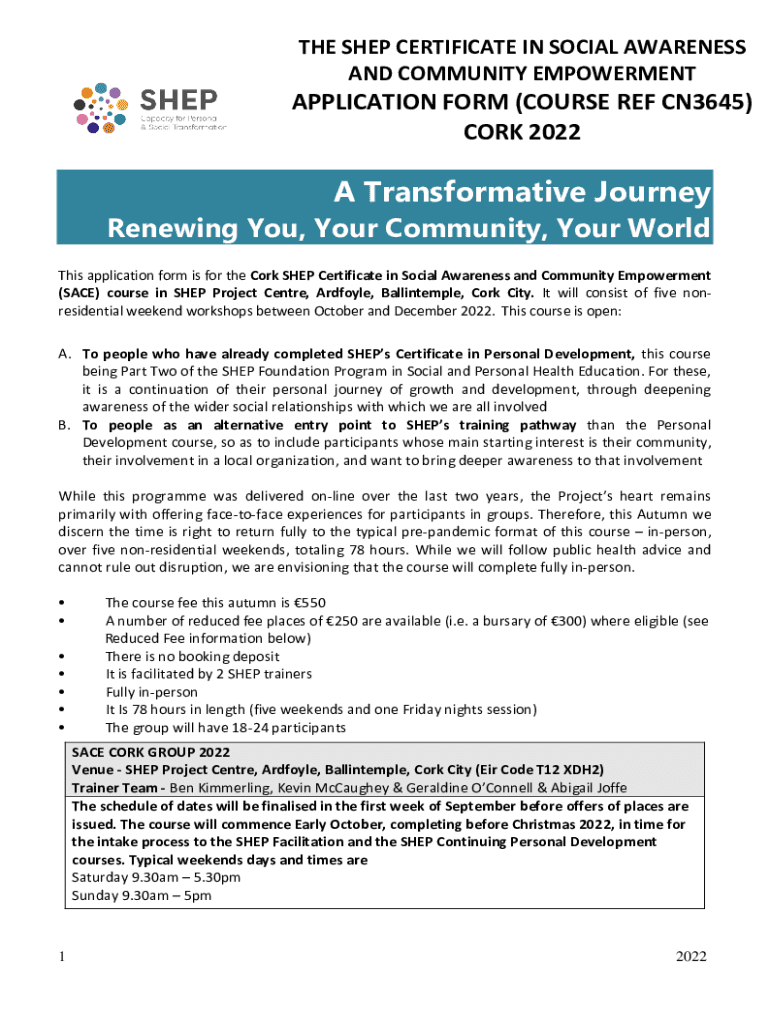 Fillable Online Certificate In Social Awareness Skills & Community ...