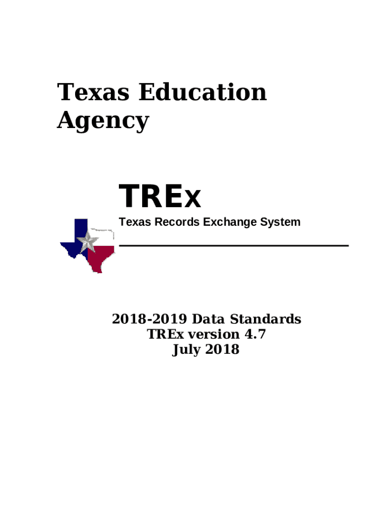 TREx Requirements and Overview - Texas Education Agency Doc Template | pdfFiller