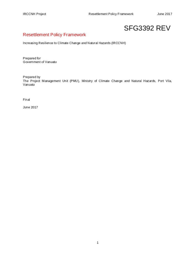 Increasing Resilience to Climate Change and Natural ... - nab.vu Doc Template | pdfFiller