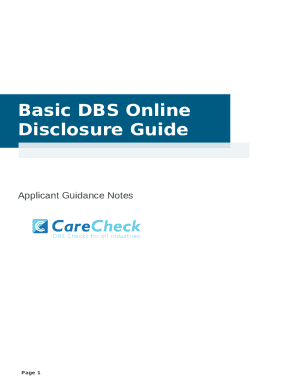 Applying for a Basic Disclosure Applicants Doc Template | pdfFiller