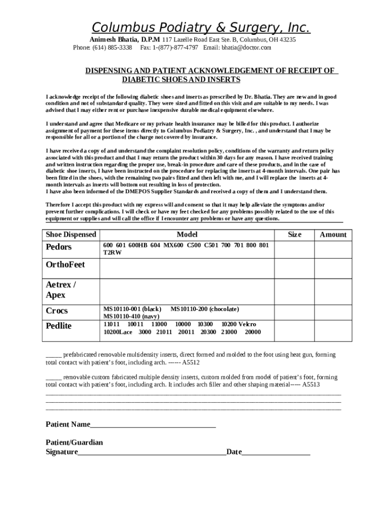 Columbus Foot & Ankle, P.C.Podiatry, Foot & Ankle ... Doc Template ...
