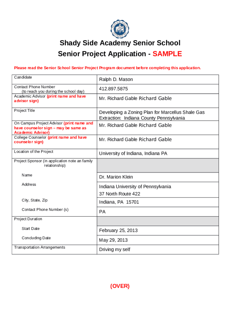 Senior Project Report Instructions - College of the Environment Doc ...