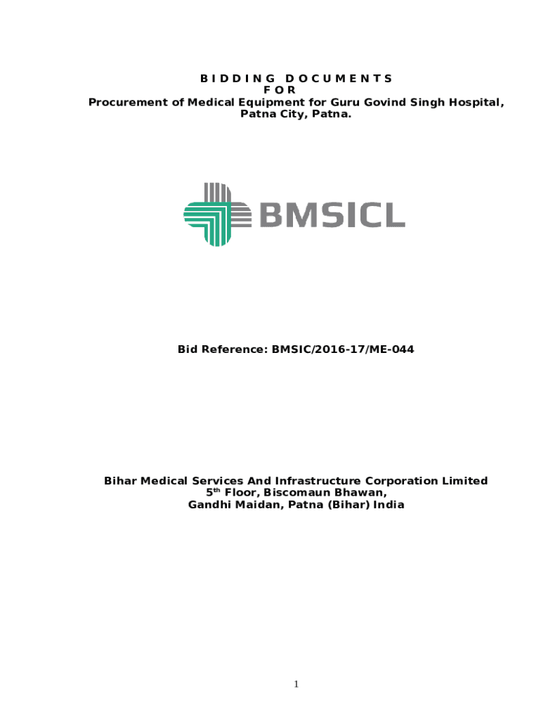 1.Bid - bmsicl gov Doc Template | pdfFiller