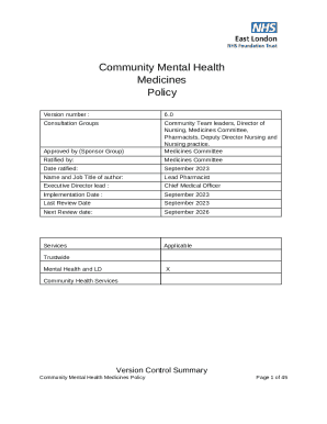 Advance Decision To Refuse Treatment Policy Doc Template | pdfFiller