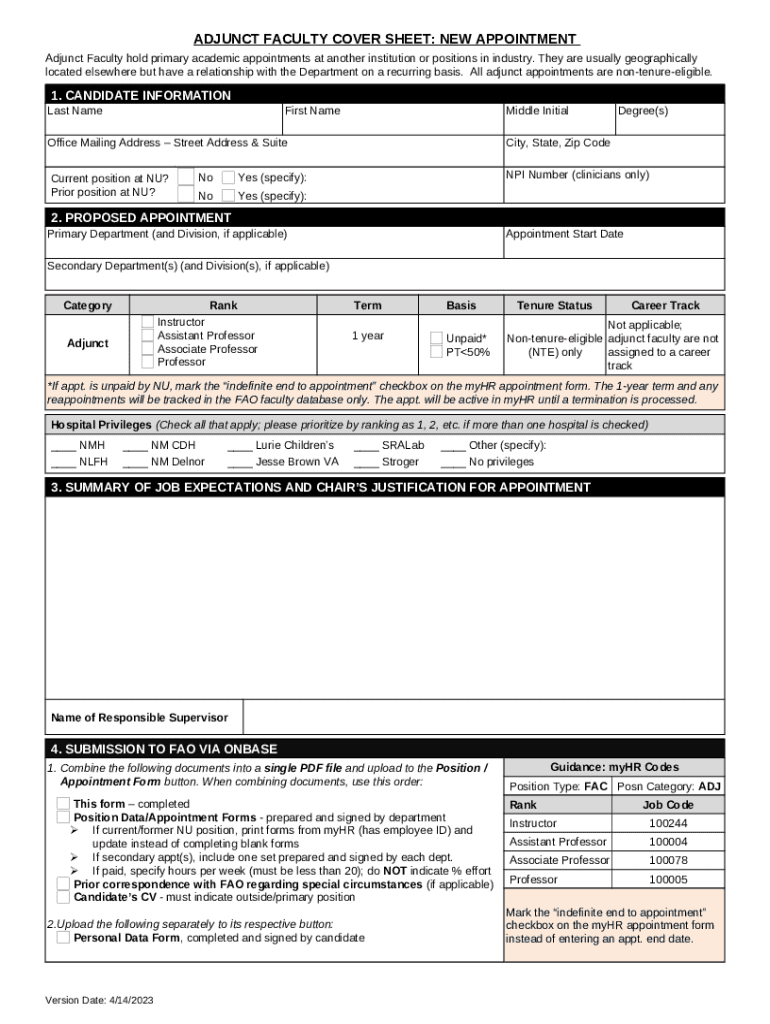 The Adjunct Faculty Dilemma and Their Limited Legal ... Doc Template | pdfFiller