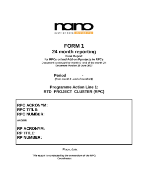 24 month reporting Doc Template | pdfFiller