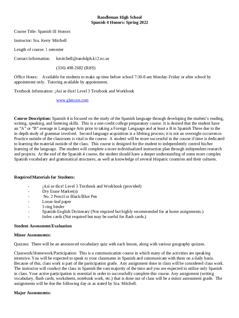 Meet Our Staff - Randleman High School Doc Template | pdfFiller