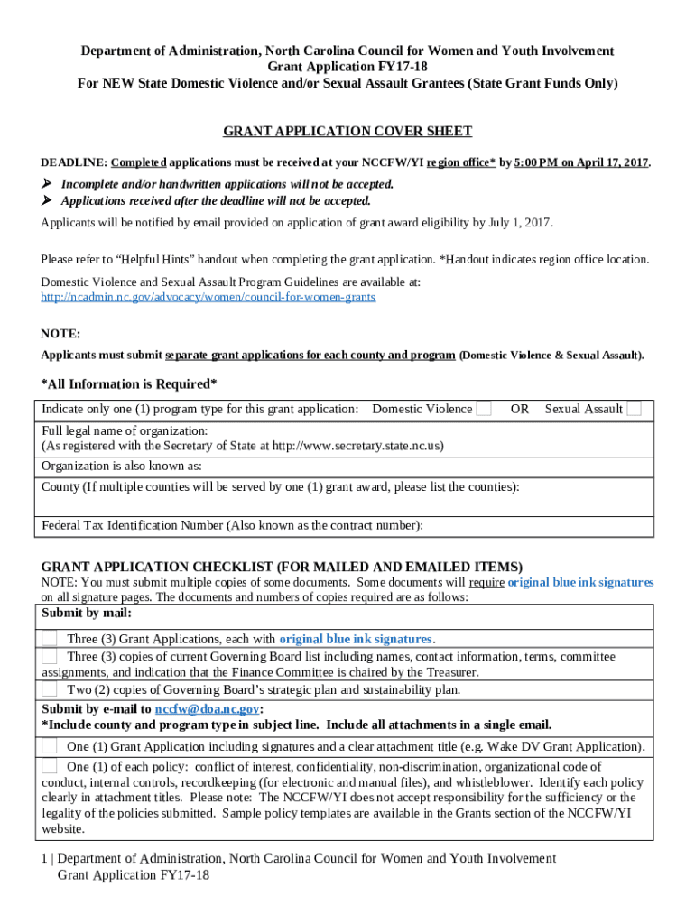 Required Documents for Grant Application Doc Template | pdfFiller