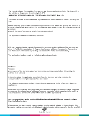 Part 11: Provisional statements Doc Template | pdfFiller