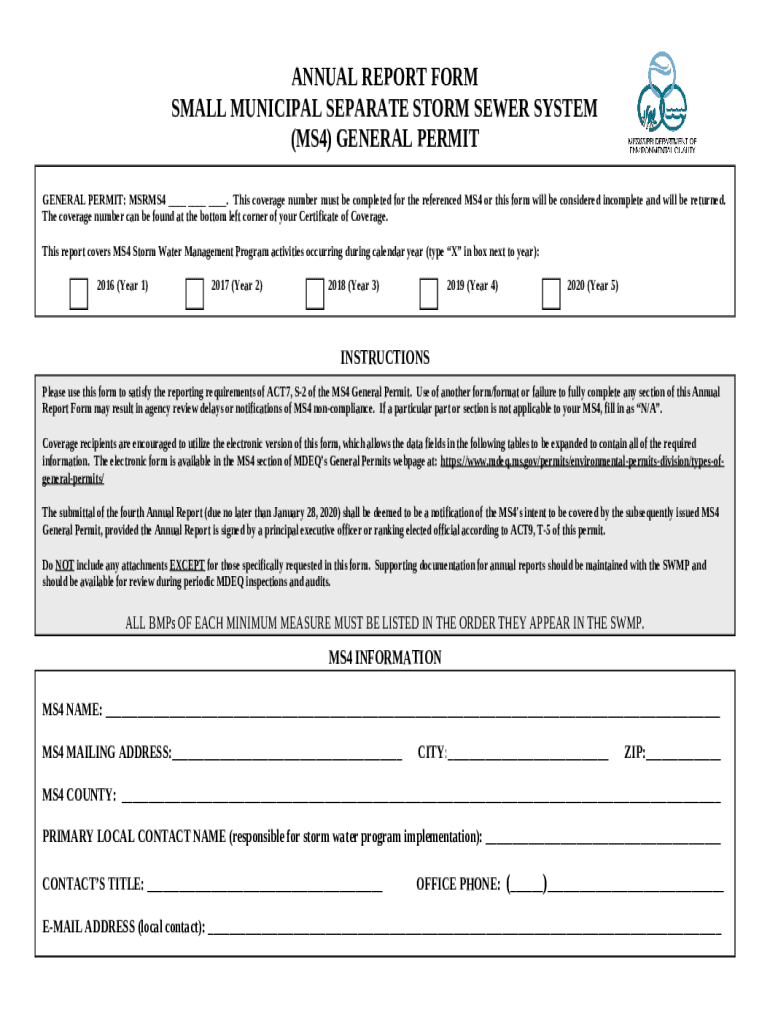 SECTION i: Summary of Implementation Activities by Minimum Measure and Best Management Practice ...