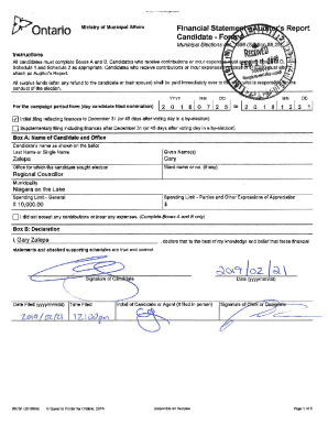 Fillable Online Financial Statement - Form 4 - Gary Zalepa.pdf Fax ...