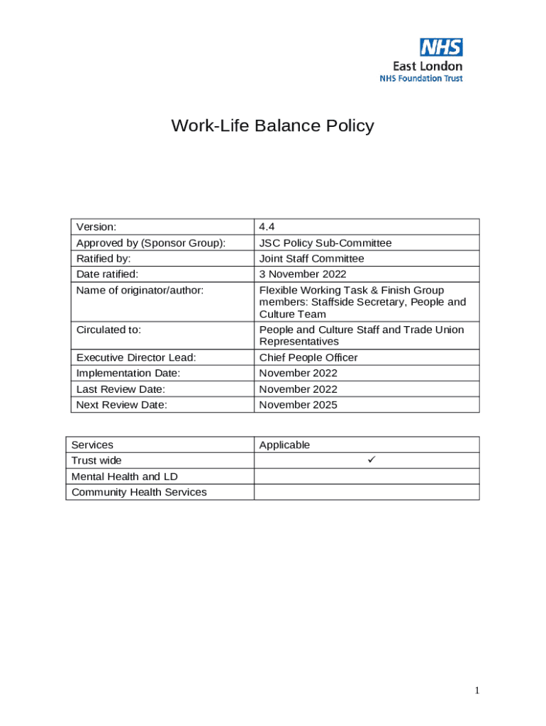Work Flexibility, Job Satisfaction, and Job Perance ... Doc Template | pdfFiller