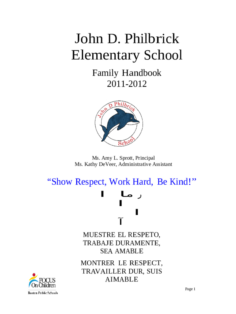 Faculty & StaffJohn D. Philbrick Elementary School Doc Template | pdfFiller