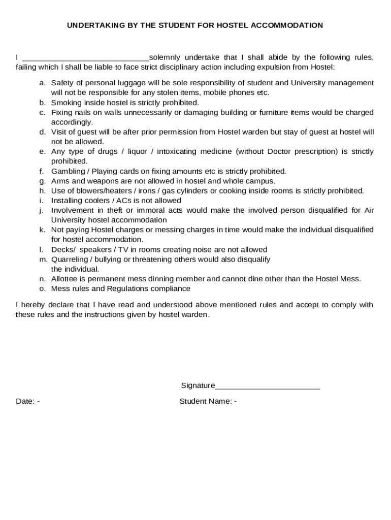 Hostel-Registration-.pdf Doc Template | pdfFiller