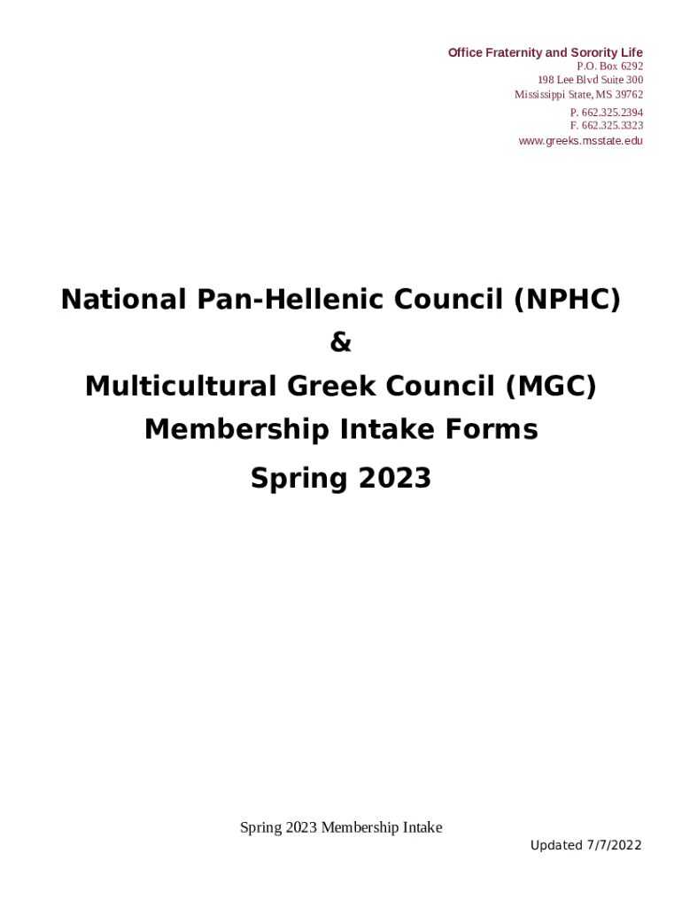 History of the National Pan-Hellenic Council, Inc. Doc Template | pdfFiller