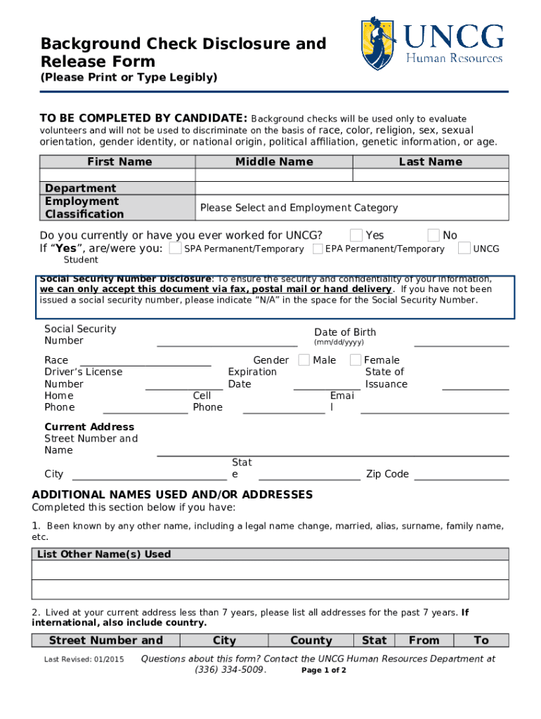 Background Check Documentation Process for Volunteers Doc Template | pdfFiller