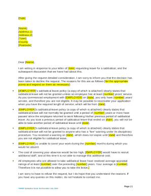 Sabbatical Leave Application Guidelines and Template Doc Template ...