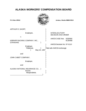 SHORT,) - appeals dol alaska Doc Template | pdfFiller