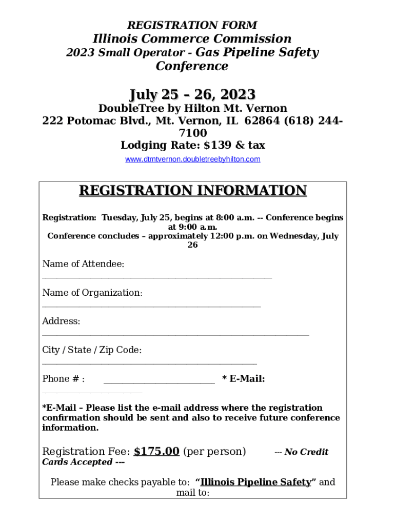 REGISTRATION - Illinois Commerce Commission Doc Template | pdfFiller